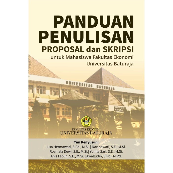 Panduan Penulisan Proposal dan Skripsi untuk Mahasiswa Fakultas E ...